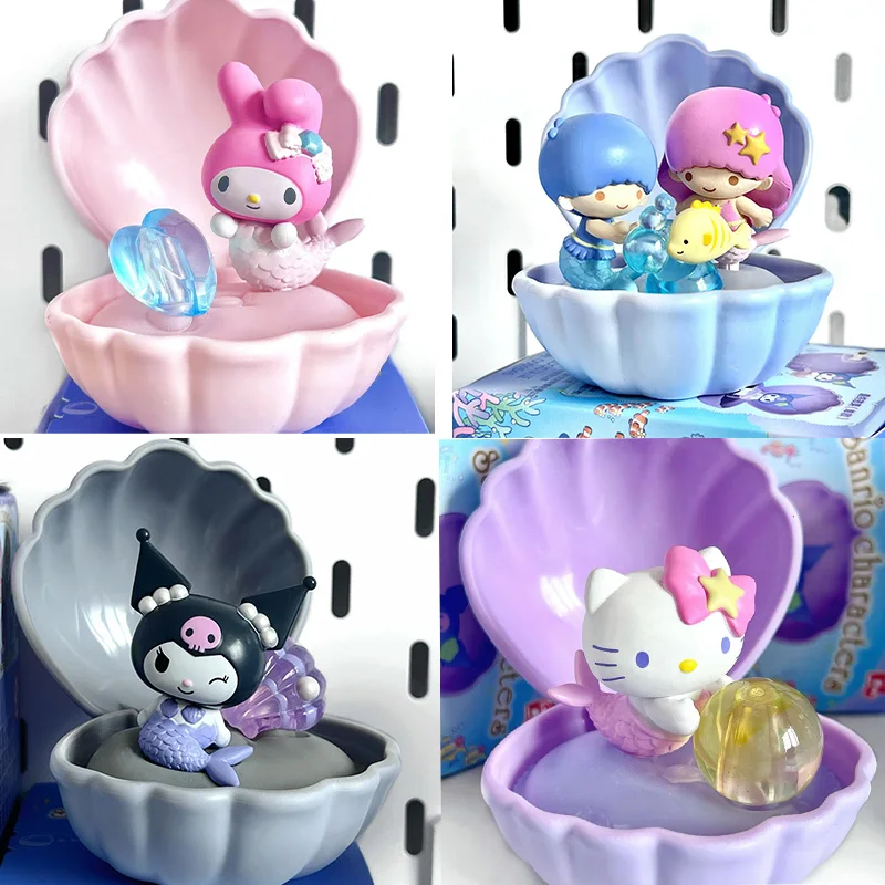 Nueva-serie-Sanrio-Family-Mermaid-Shell-Kuromi-Cinnamoroll-Pom-Purin ...