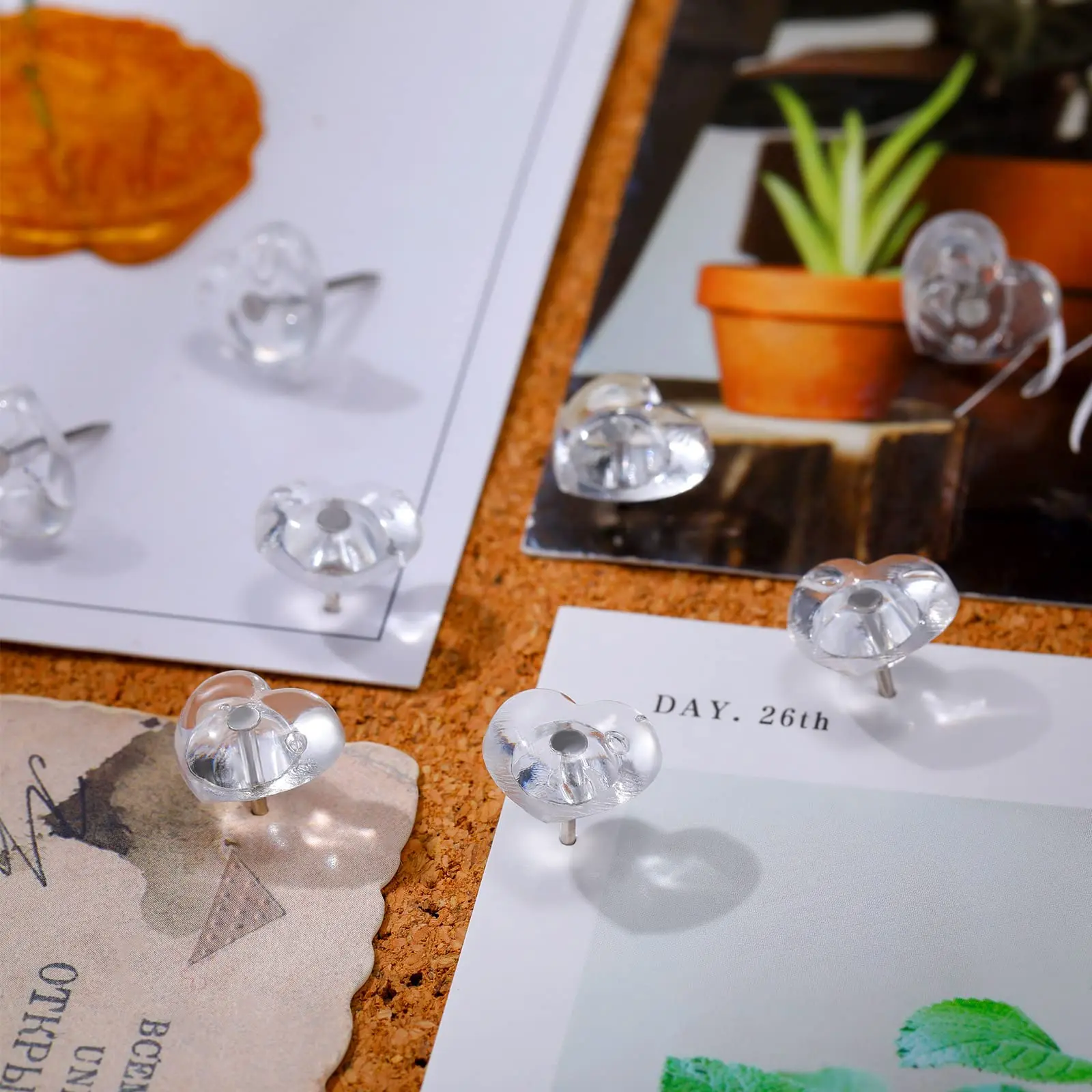 Kreatív Átlátszó, Szív Alakú Pushpin Festmény Fal Deszka Ingyenes ...