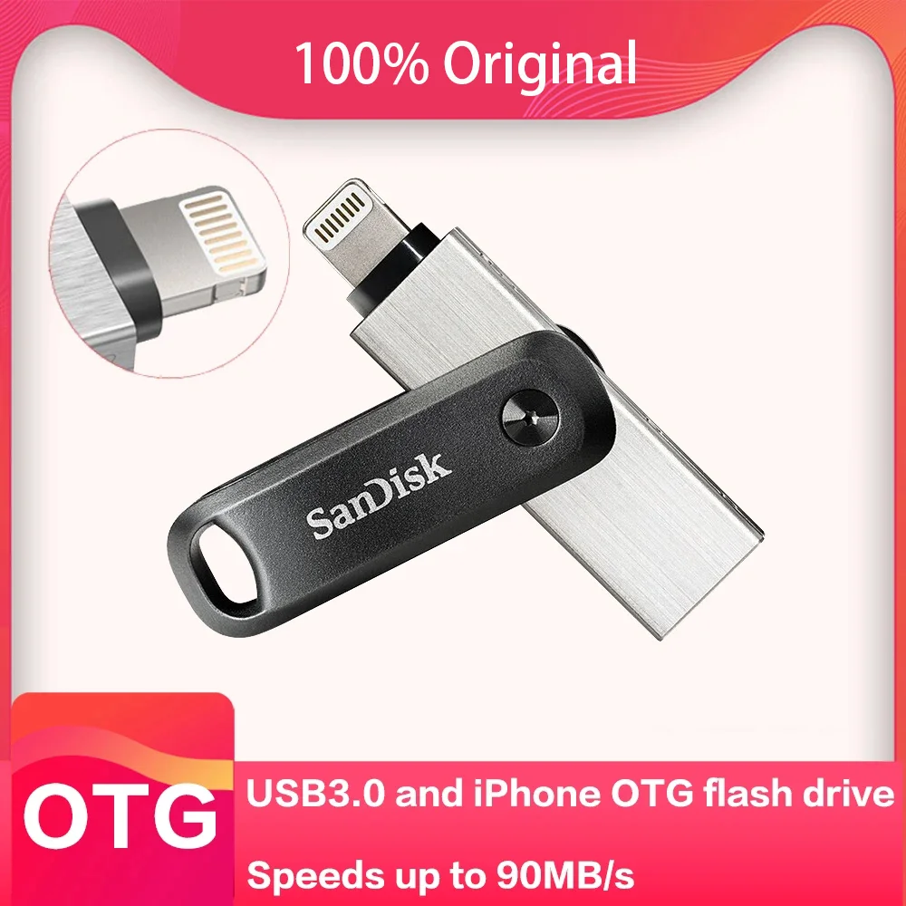 SanDisk-for-iPhone-iPad-USB-Stick-256GB-iXpand-Flash-Drive-Go-SDIX60N ...