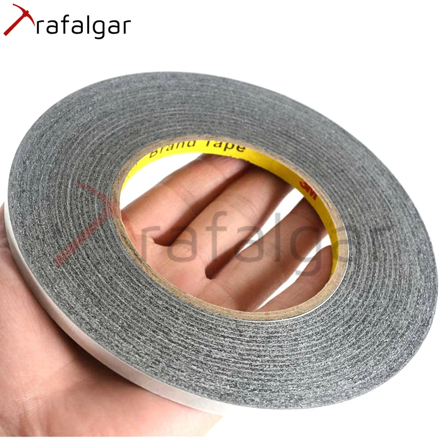 50M Double Side Phone Tape Black Sticker Double Sided Adhesive Tape Fix ...