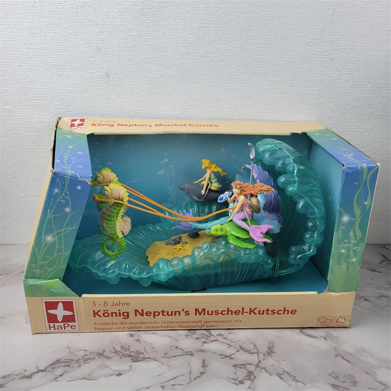 Figura-de-carruaje-de-concha-del-rey-marino-de-Muschel-kutsche-Hape ...
