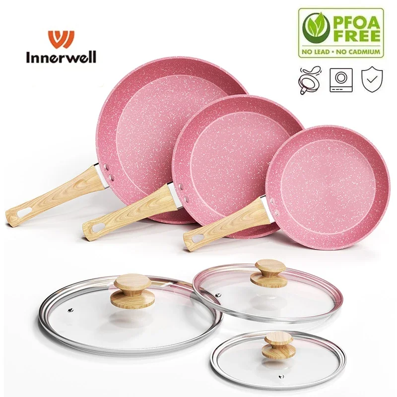 3pcs-Kitchen-Frying-Pan-Sets-with-Lid-8-9-5-11inch-Nonstick-Cookware ...