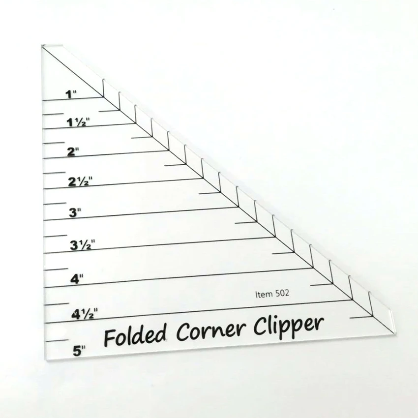 Folded Corner Clipper Ruler | Quilting Rulers Template | Sewing Tools ...