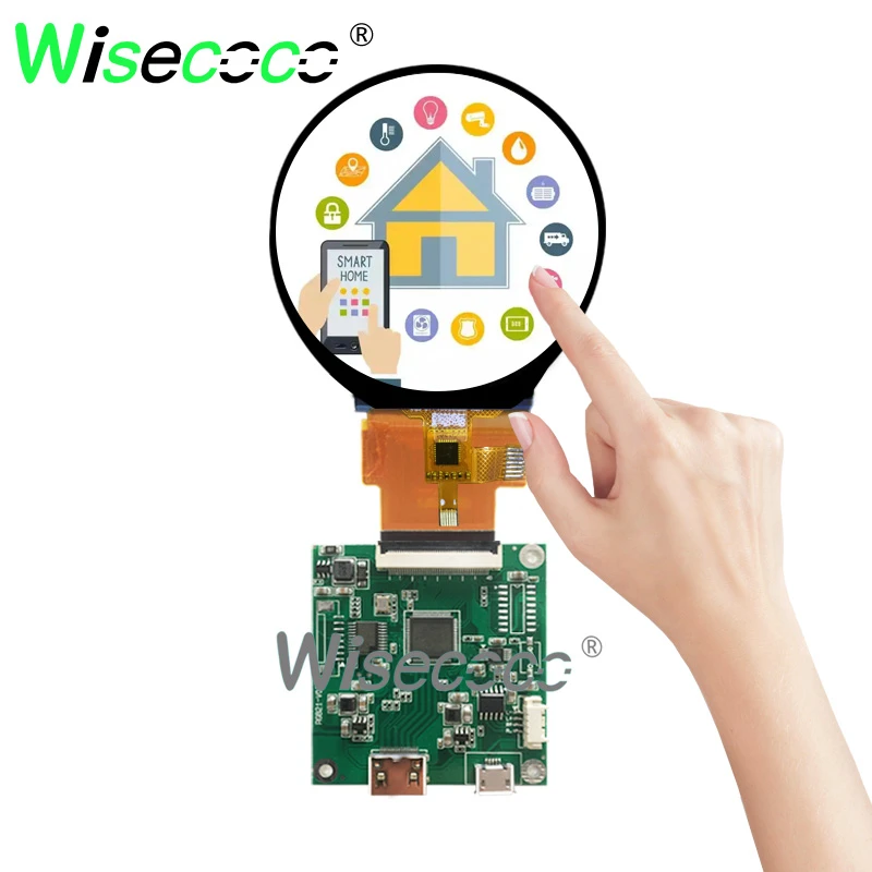 2.1 Inch Round Lcd Display 480x480 Ips Touch Circular Lcd Screen ...