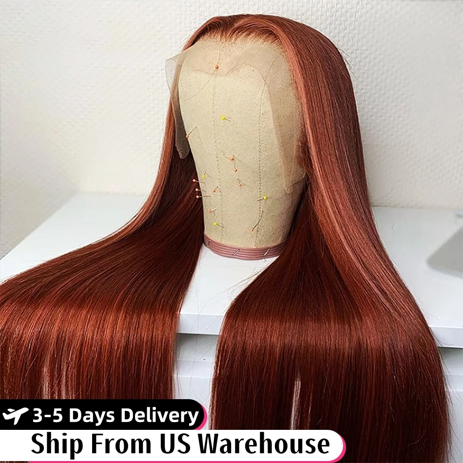 Reddish-Brown-Hd-Lace-Wig-13x6-Human-Hair-Pre-Plucked-13x4-Straight ...