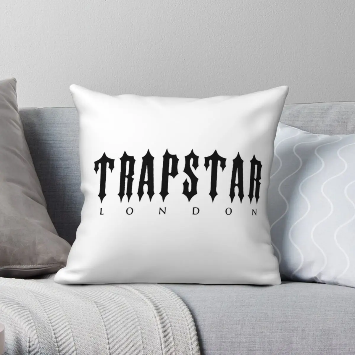 TRAPSTAR LONDON Square Pillowcase Polyester Linen Velvet Creative Zip ...