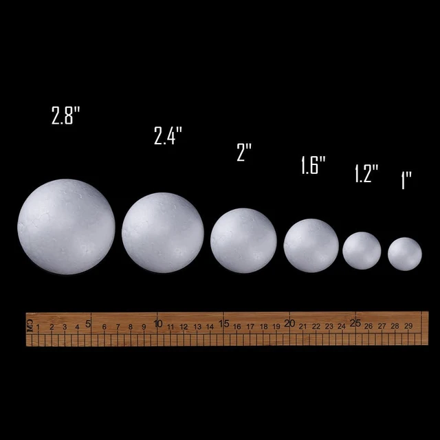 Styrofoam Ball Solar System Sizes