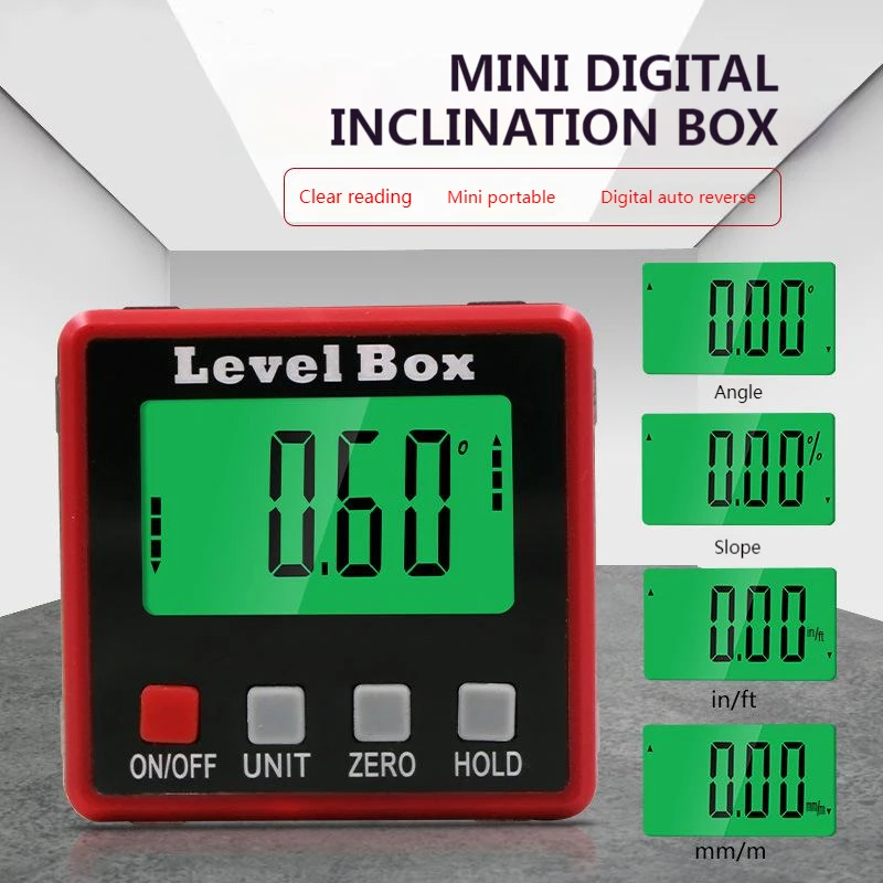 Precision-Digital-Inclinometer-Mini-360-Degree-Magnetic-Spirit-Level ...