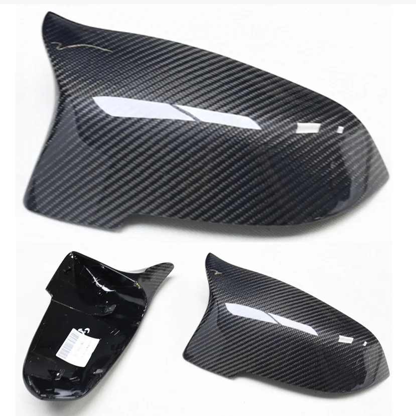 Real-Carbon-Fiber-Car-Mirror-Covers-Side-Rearview-Cover-Cap-For-BMW-5-6 ...