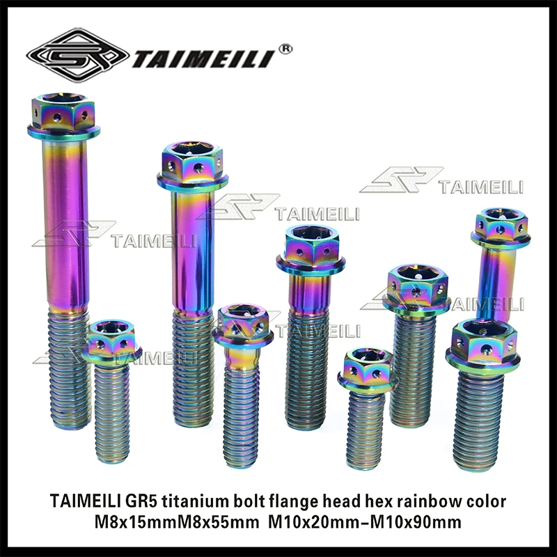 Titanium alloy bolt GR5 flange head inside and outside hex head ...