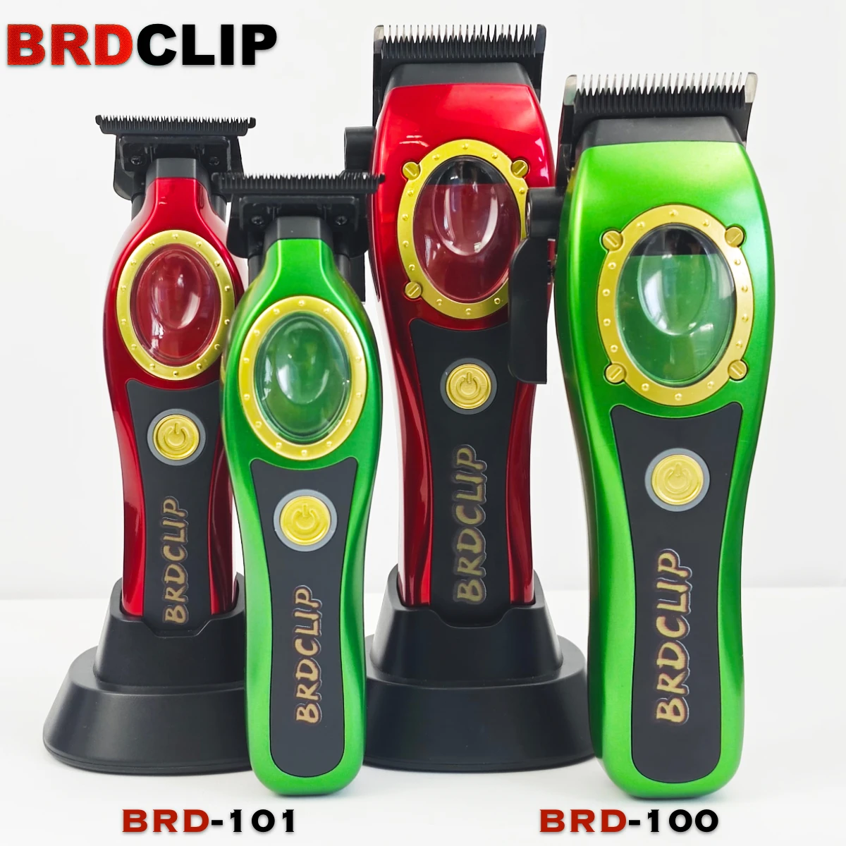 BRDCLIP-2PC-Set-8000RPM-Motor-Hair-Clipper-Professional-Barber-Tools ...