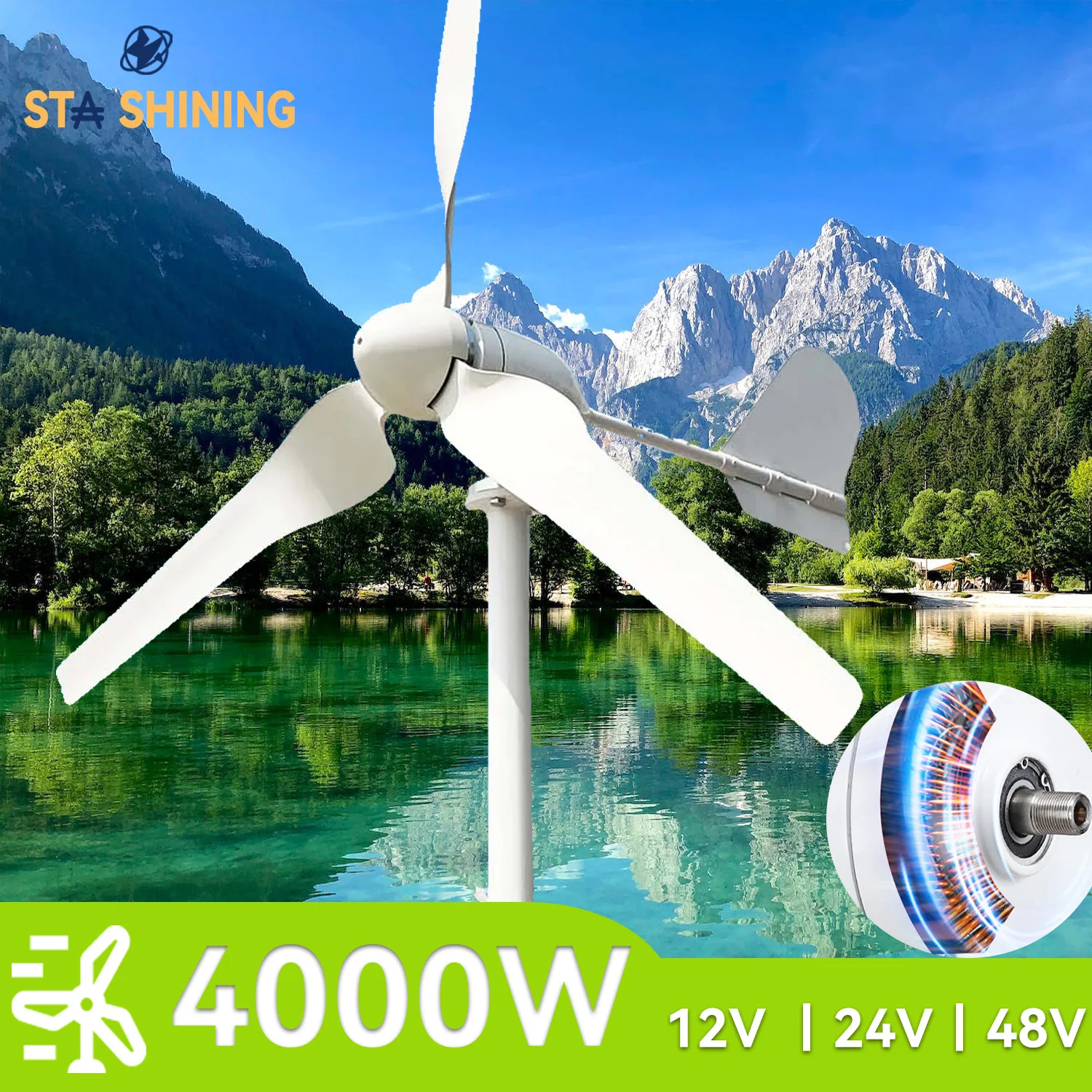 Higher-Output-Horizontal-Wind-Turbine-Generator-4000W-Windmill-w-MPPT ...