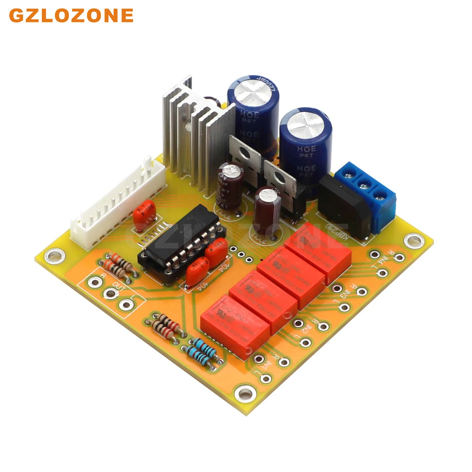 2 Channel Stereo PGA2311 Preamplifier Remote Volume Controller With Dual Display DIY Kit ...