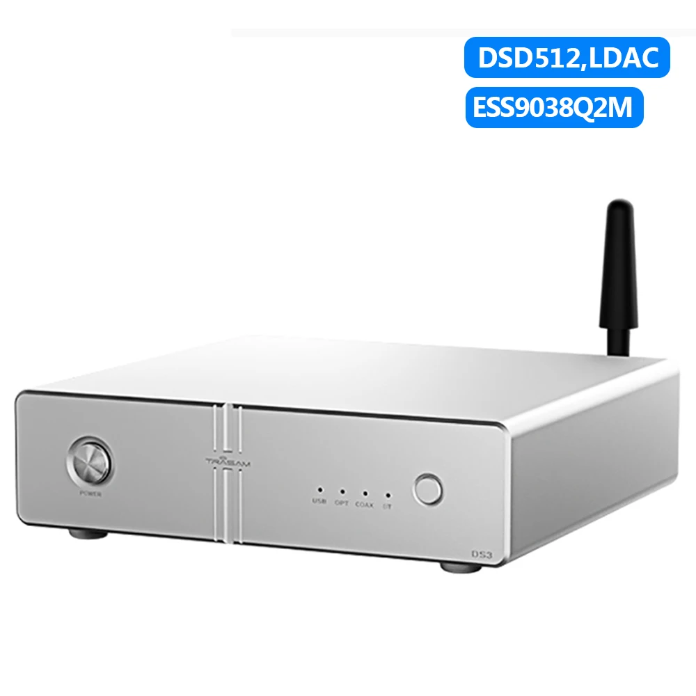 Trasam DS3 Bluetooth DAC USB/Coaxial/Optical LDAC Audio DAC ESS9038Q2M ...