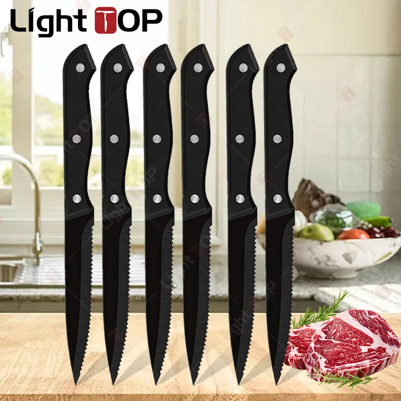 Stainless-Steel-Bread-Knife-Professional-Kitchen-Knives-Steak-Knife-Set ...