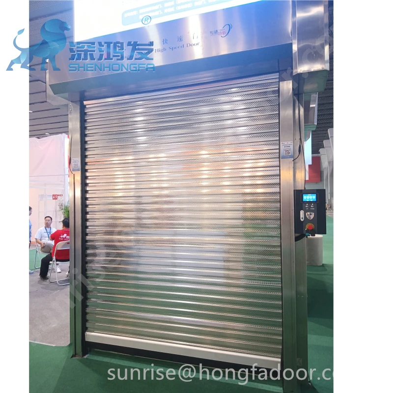 High-Speed-Stainless-steel-rolling-shutter-door-Roll-Up-Gates-Warehouse ...