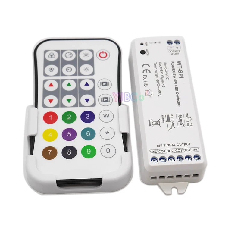 Skydance Music Wifi+2,4G Rf Rgb/Rgbw Pixel Ic Spi Led Vezérlő Wt-Spi R9 Rgb Revea – FIXO.hu