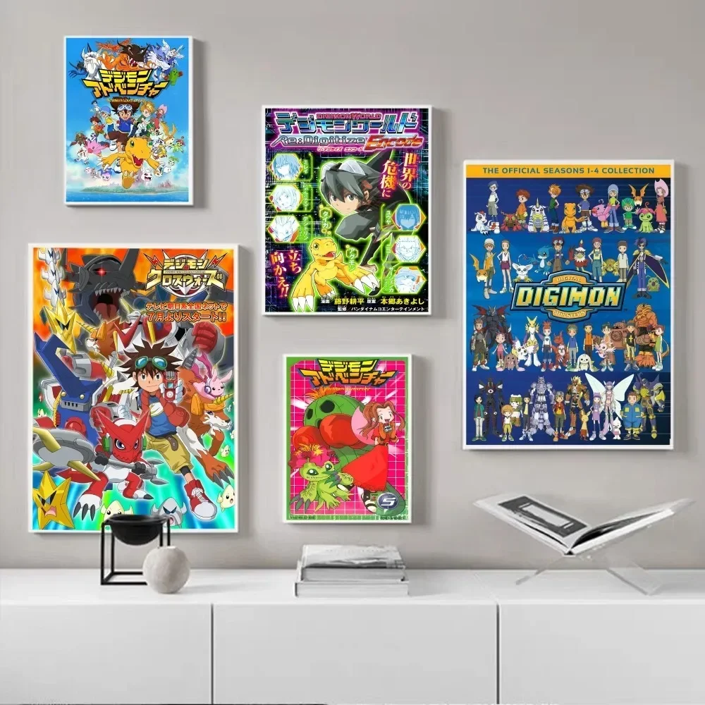 Japanese-Anime-D-Digimon-Poster-Sticky-HD-Quality-Wall-Art-Retro ...
