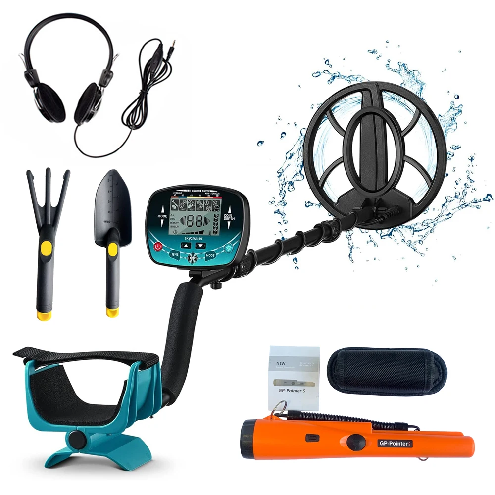 NEW-Waterproof-Coil-Underground-Gold-Metal-Detector-Treasure-Finder ...