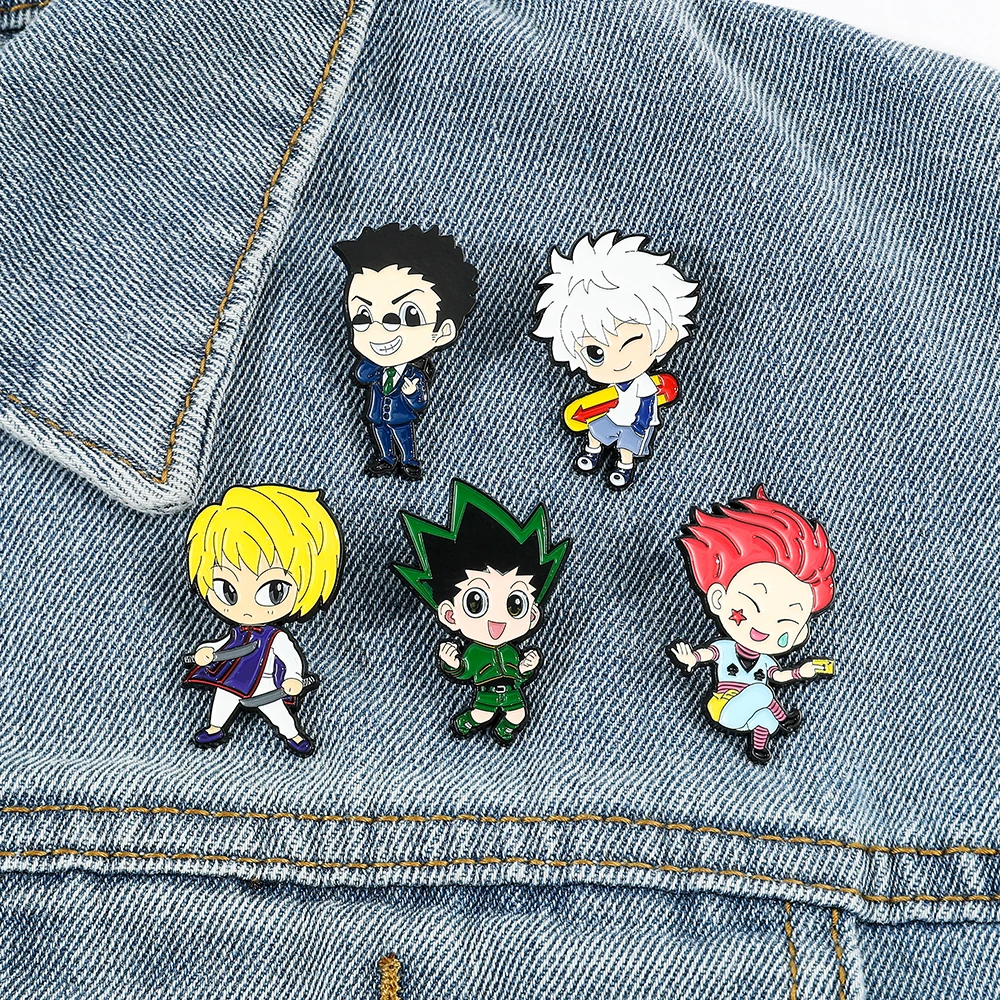 Anime-hunter-x-hunter-esmalte-pinos-dos-desenhos-animados-gon-killua ...