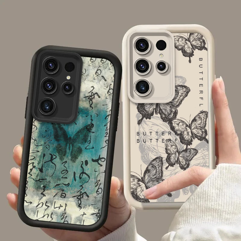 Butterfly Silicone Phone Case On For Samsung Galaxy M22 M32 M02 M15 M10 ...