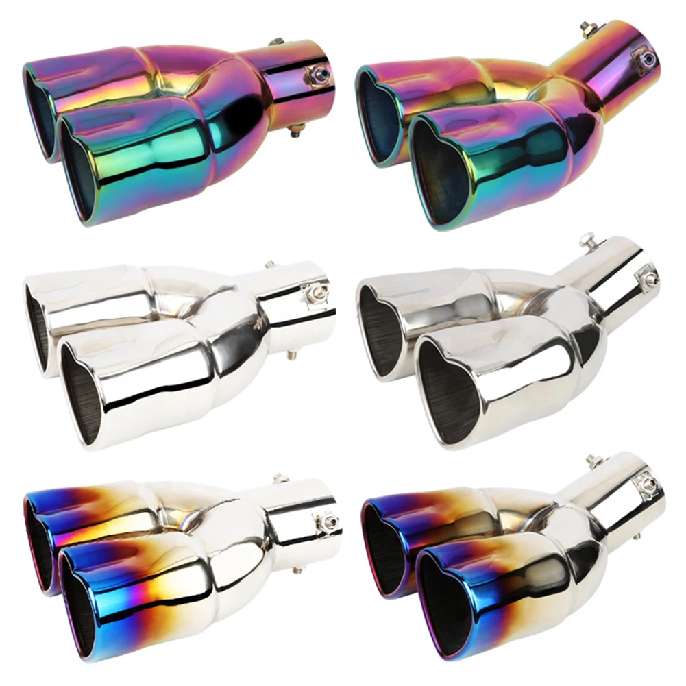Accesorios-universales-para-coche-puntas-de-escape-de-acero-inoxidable ...