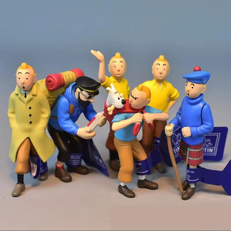 Les-Aventures-De-Tintin-Et-Milou-6-Pcs-Set-Figure-8-5-19cm-The ...