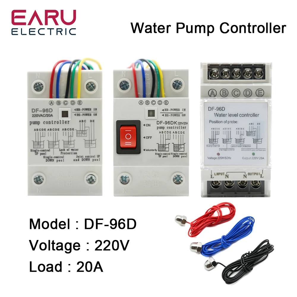 DF-96D-DF-96DK-Water-Level-Controller-Switch-20A-220V-Water-Tank-Liquid ...