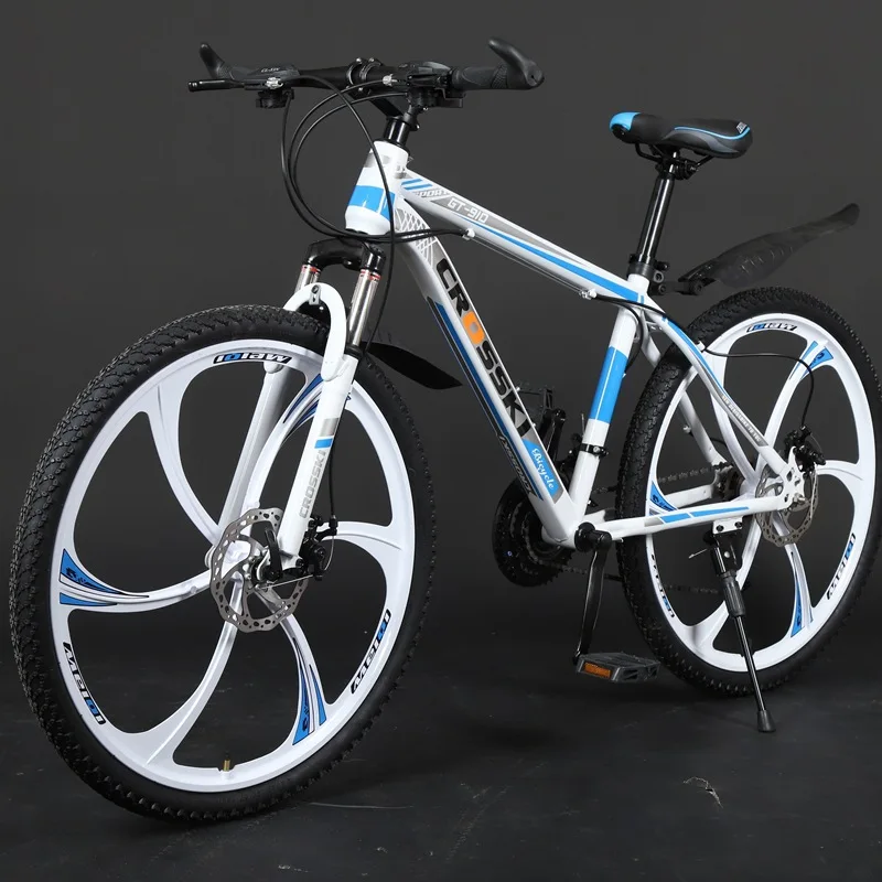 High-Carbon-Steel-Frame-Bicycle-for-Adult-Shock-Absorbing-Mountain-Bike ...