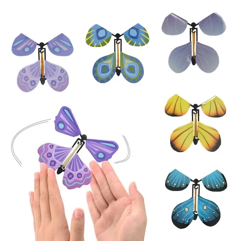 5pcs-Flying-in-the-Book-Fairy-Rubber-Band-Powered-Wind-Up-Great ...