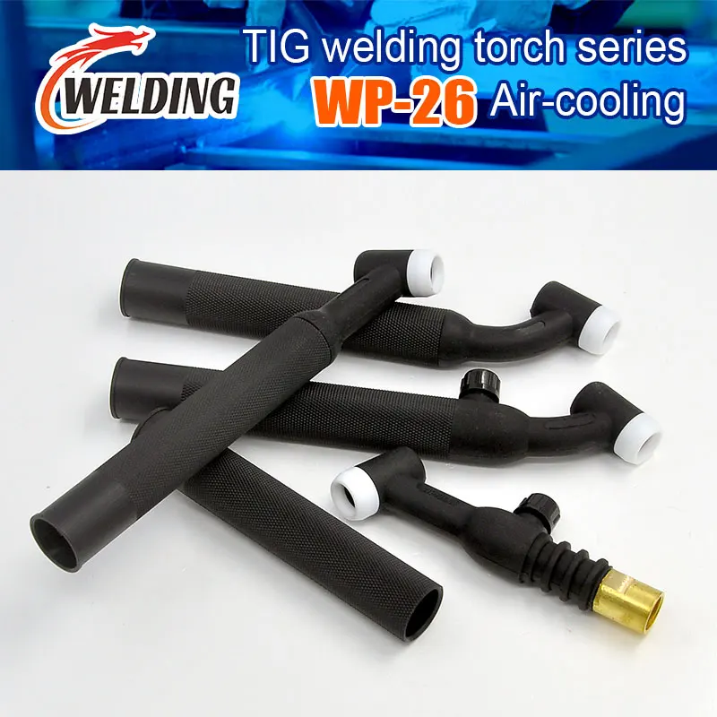 WP26F Air Cooled Argon Welding Gun Flexible WP26FV with Valve WP26P ...