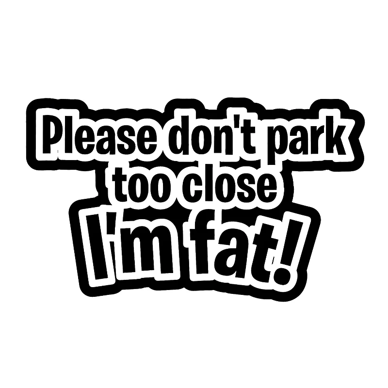 Electronics & Accessories Dont park too close car decal Funny decal Car ...