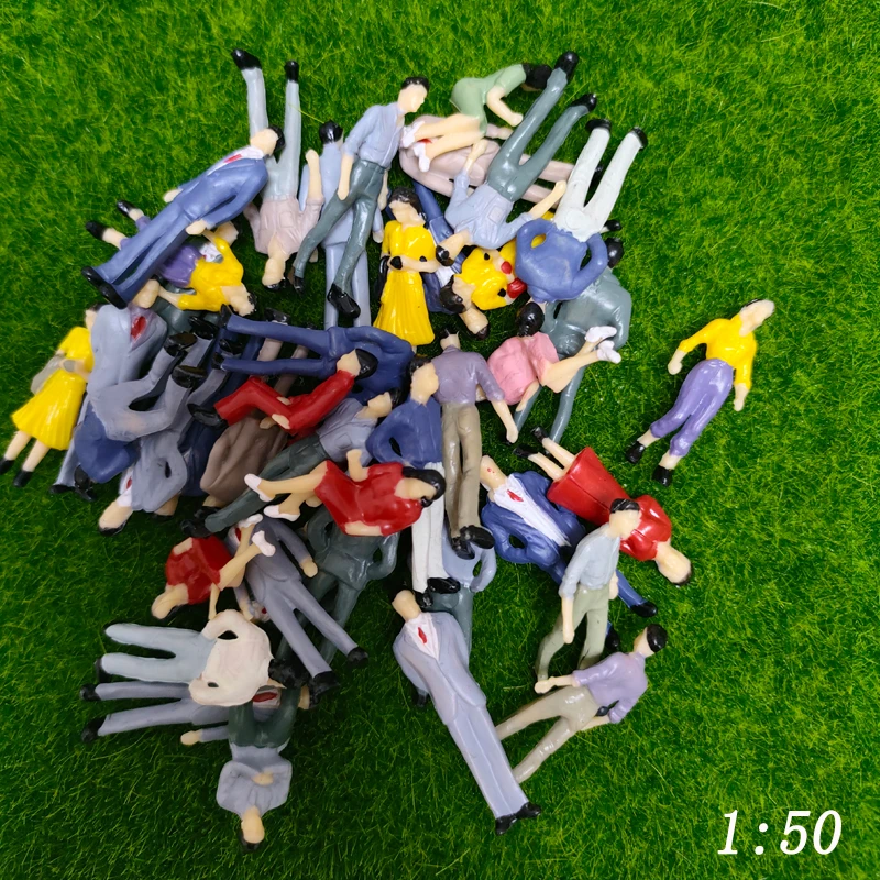 10Pcs-Simulation-Miniature-People-Model-Scale-1-50-1-87-Figures ...