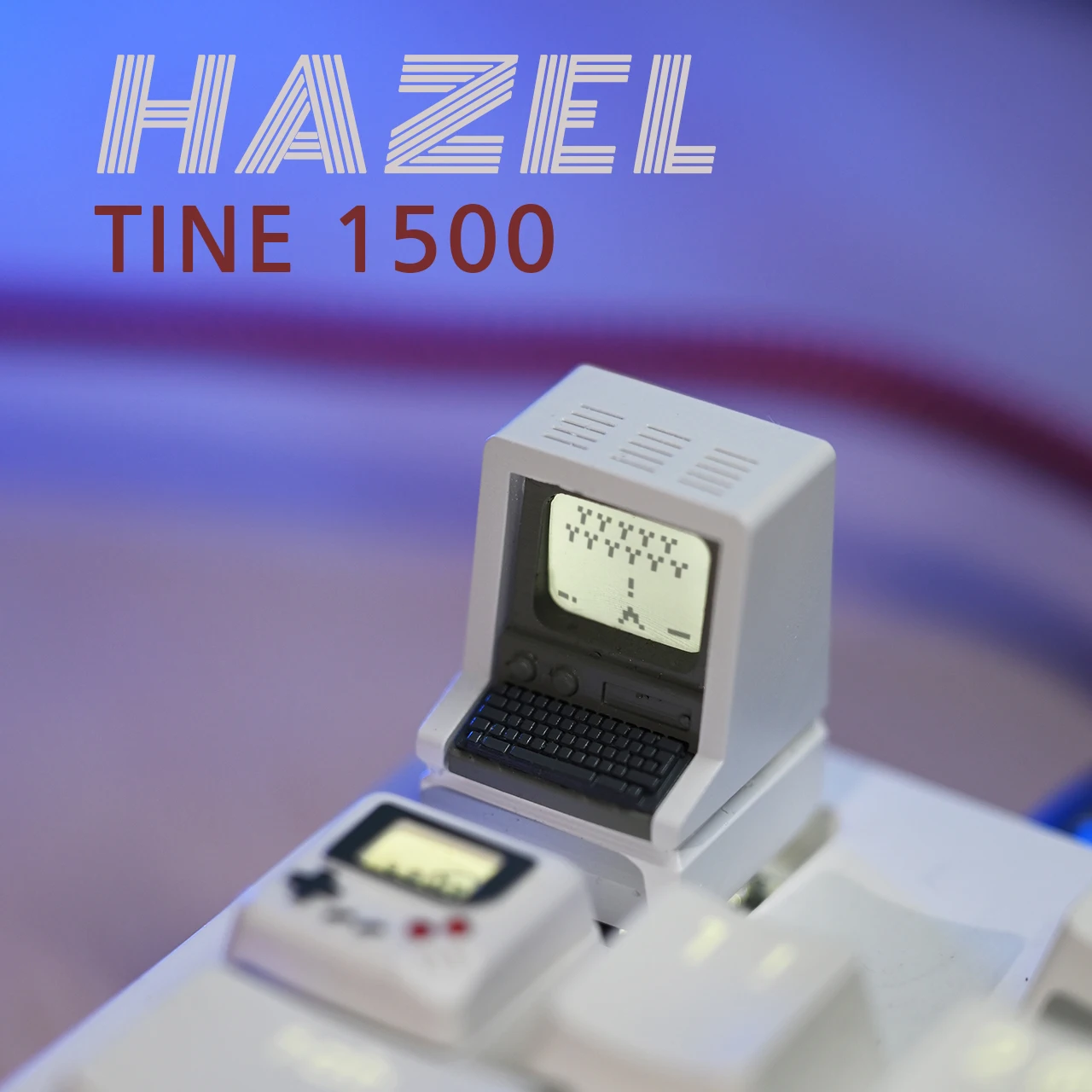 신제품 미니 키캡 hazeltine 1500 반투명 기계식 백라이트 키보드, Esc Artisan 키캡 GK61 GK64 ...