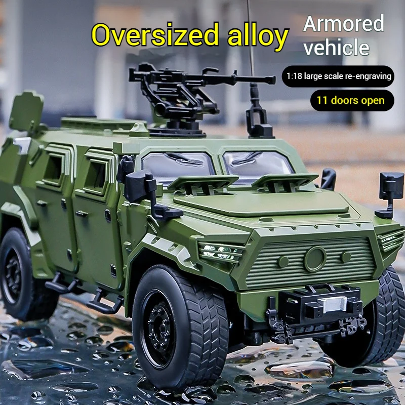 1-18-Military-Vehicle-Alloy-Diecast-Metal-Off-Road-Armored-Vehicle ...
