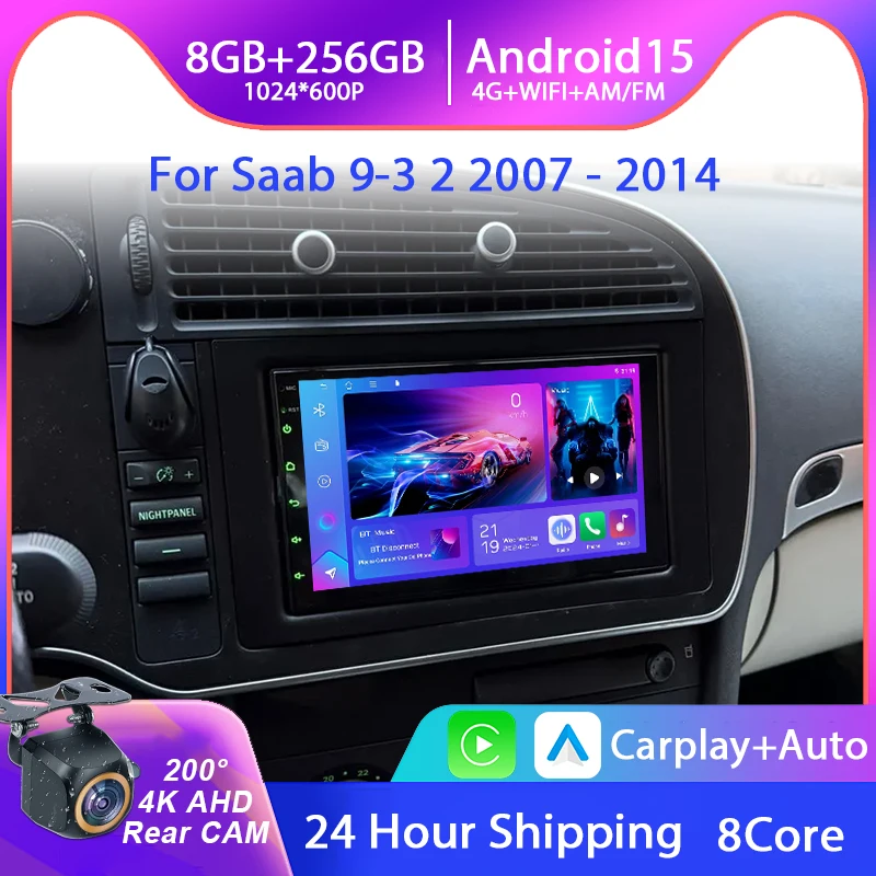 Android For Saab 9-3 2 2007 - 2014 Car Radio GPS Navigation Multimedia ...