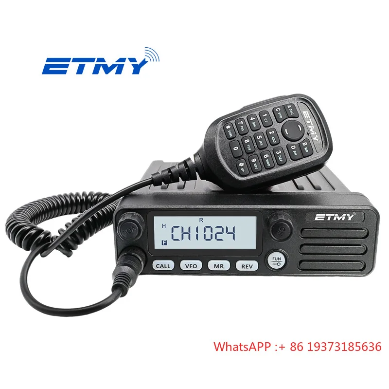 100W 50W High Power VHF Car Base Mobile Radio Walkie Talkie ETMY ET ...