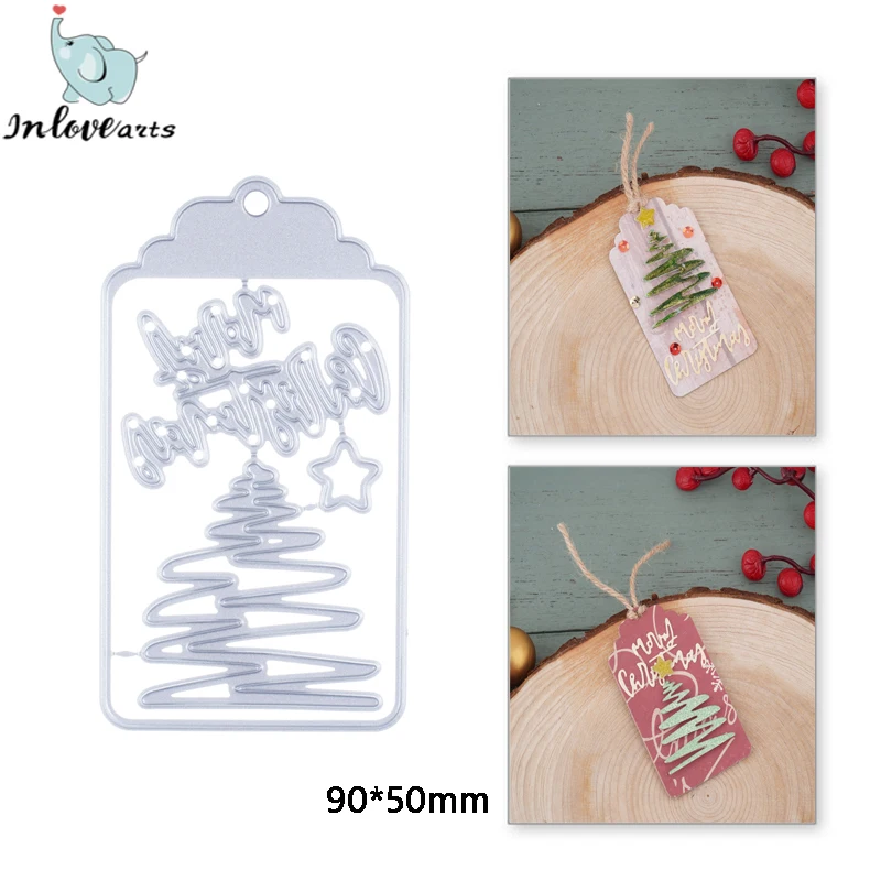 Die Cutting Metal Dies Merry Christmas | Craft Dies Christmas Embossing ...