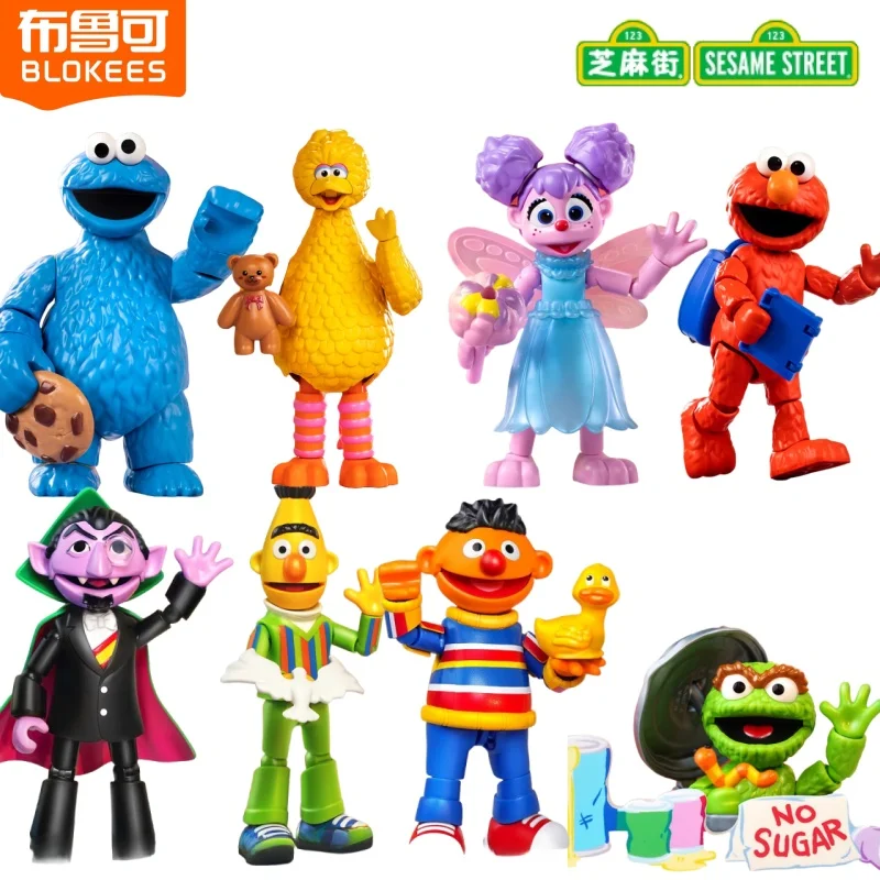 BLOKEES Sesame Street Building Block Doll Magic Edition Aimo Cookie ...