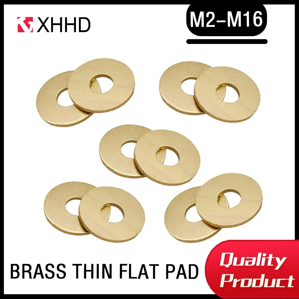 M2 M2.5 M3 M4 M5 M6 M10 M12 M14 M16 Brass Washer Circular Meson Metal ...