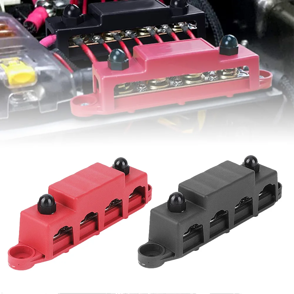 250A Rating 4 Post Positive Negative Bus Bar Battery Power Distribution ...