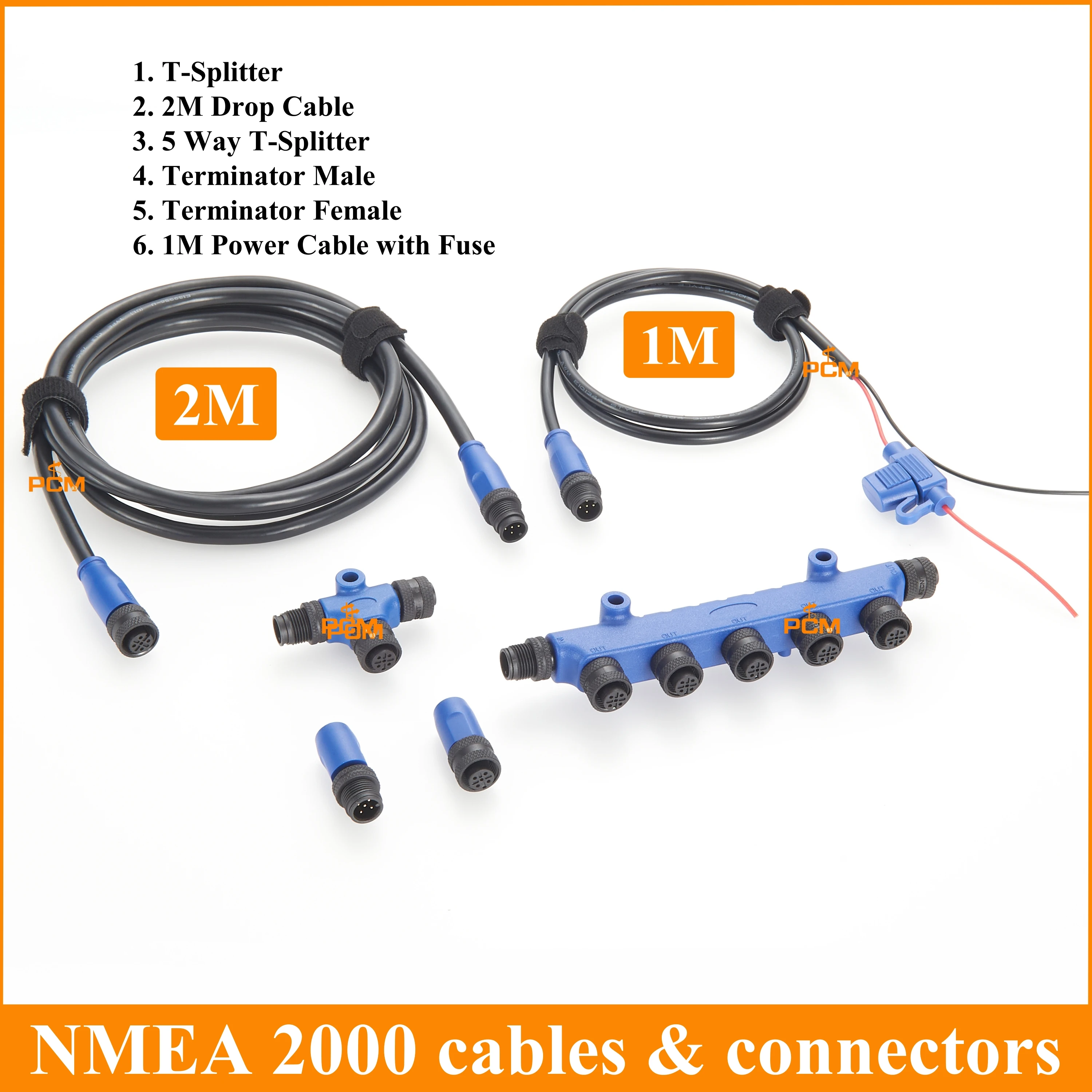 NMEA 2000 Adapter Converter Cable T-type Connector plug 3 ports 7 ports ...