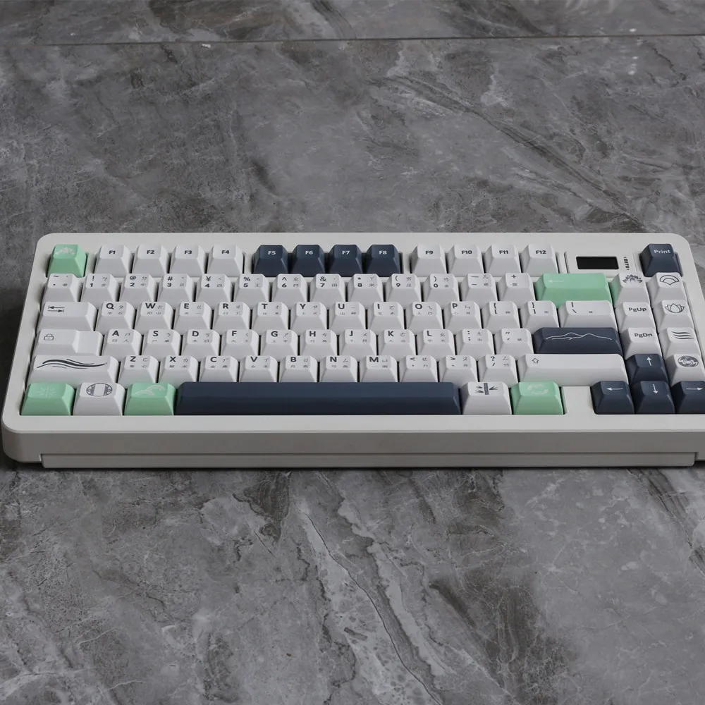 Custom Plain Embryo Keycap Black and White 142 Keys KCA Profile DYE ...