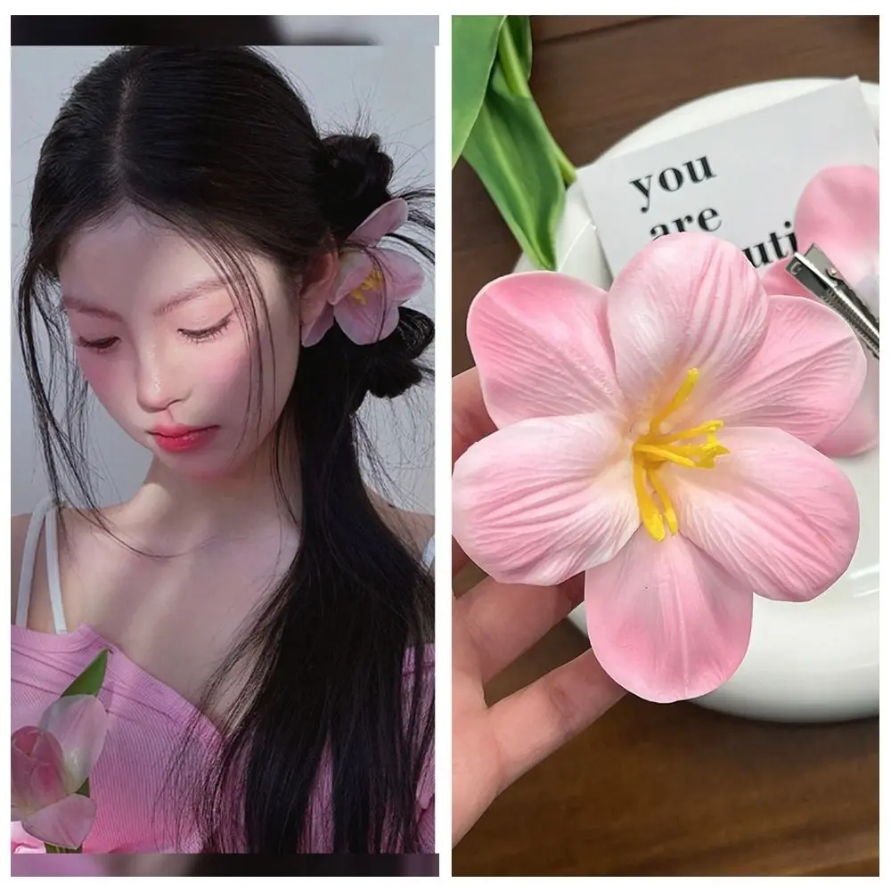 Summer Fairy Cloth Flower Hair Clip for Women Seaside Vacation Headwear ...