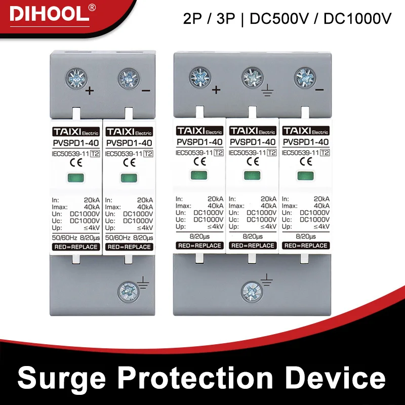 SPD-Surge-Protection-Device-Photovoltaic-DC-Solar-System-2P-3P-DC1000V-20KA-40KA-Surge-Protector ...
