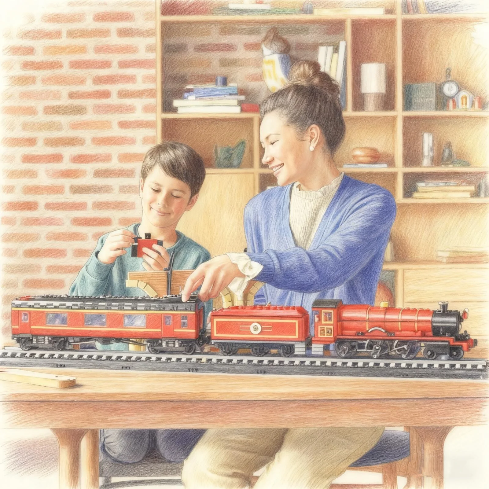 5129pcs Popular Movies Harry Wizarding World Express Train Platform ...