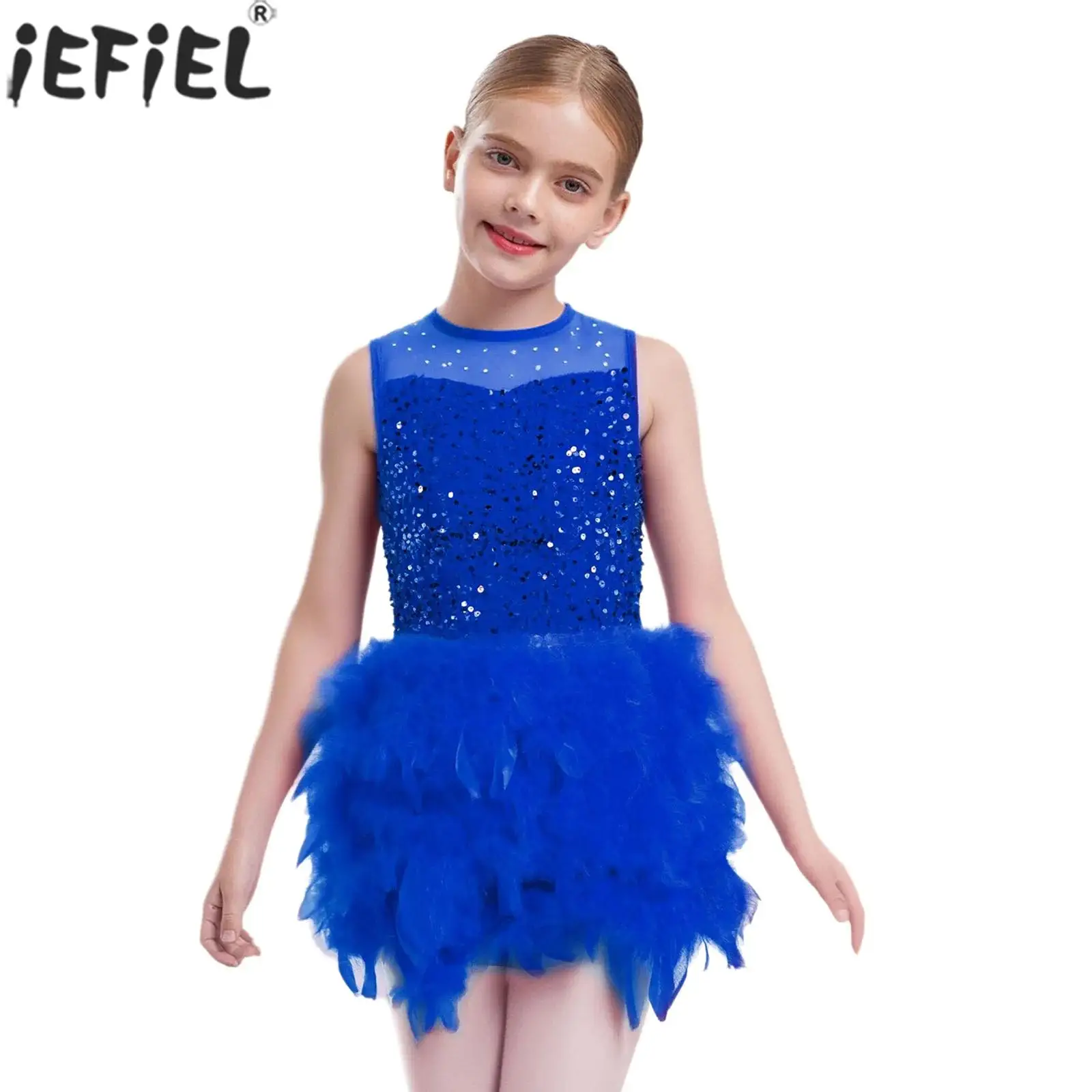 Girls Ballet Figure Skating Lyrical Dance Gymnastics Leotard Dress ...