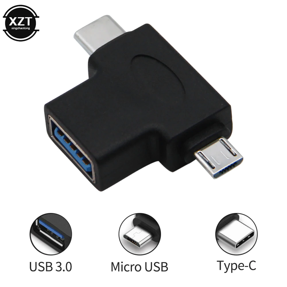Universal-Aluminum-Alloy-Portable-Mini-USB-2-in-1-Adapter-Type-c-Micro ...