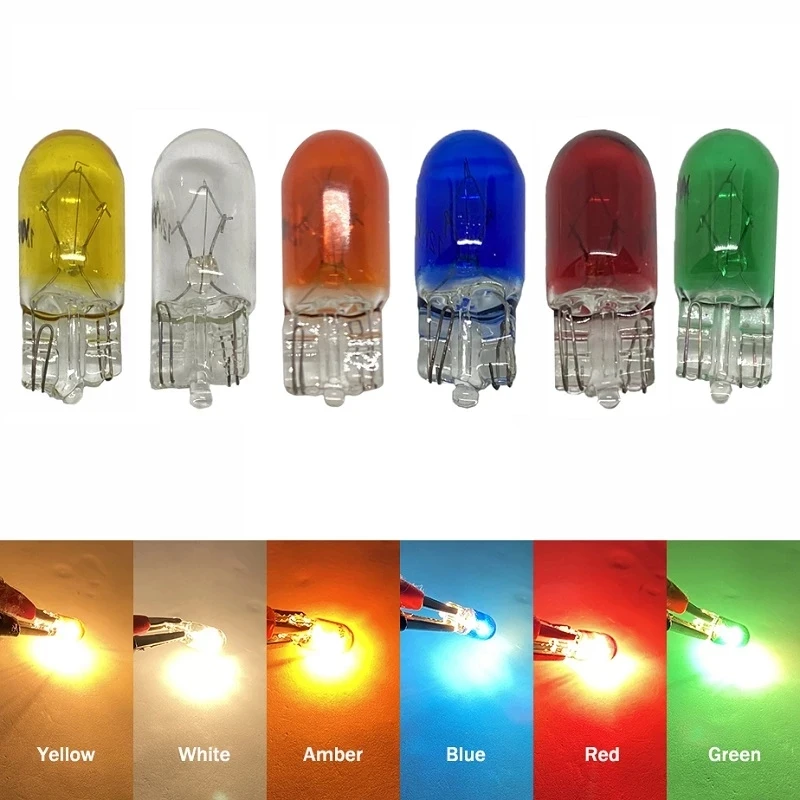 10pcs-Car-T10-Halogen-5W-194-158-Wedges-12V-Auto-Lamp-White-Bulbs ...