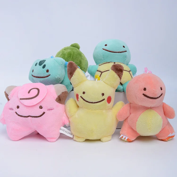10cm-5pcs-Lot-Anime-Pokemon-Ditto-Cosplay-Pikachu-Squirtle-Bulbasaur ...